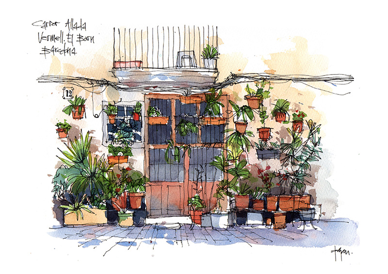 Art Commissions - Immortalize your favorite places | Drawing Barcelona